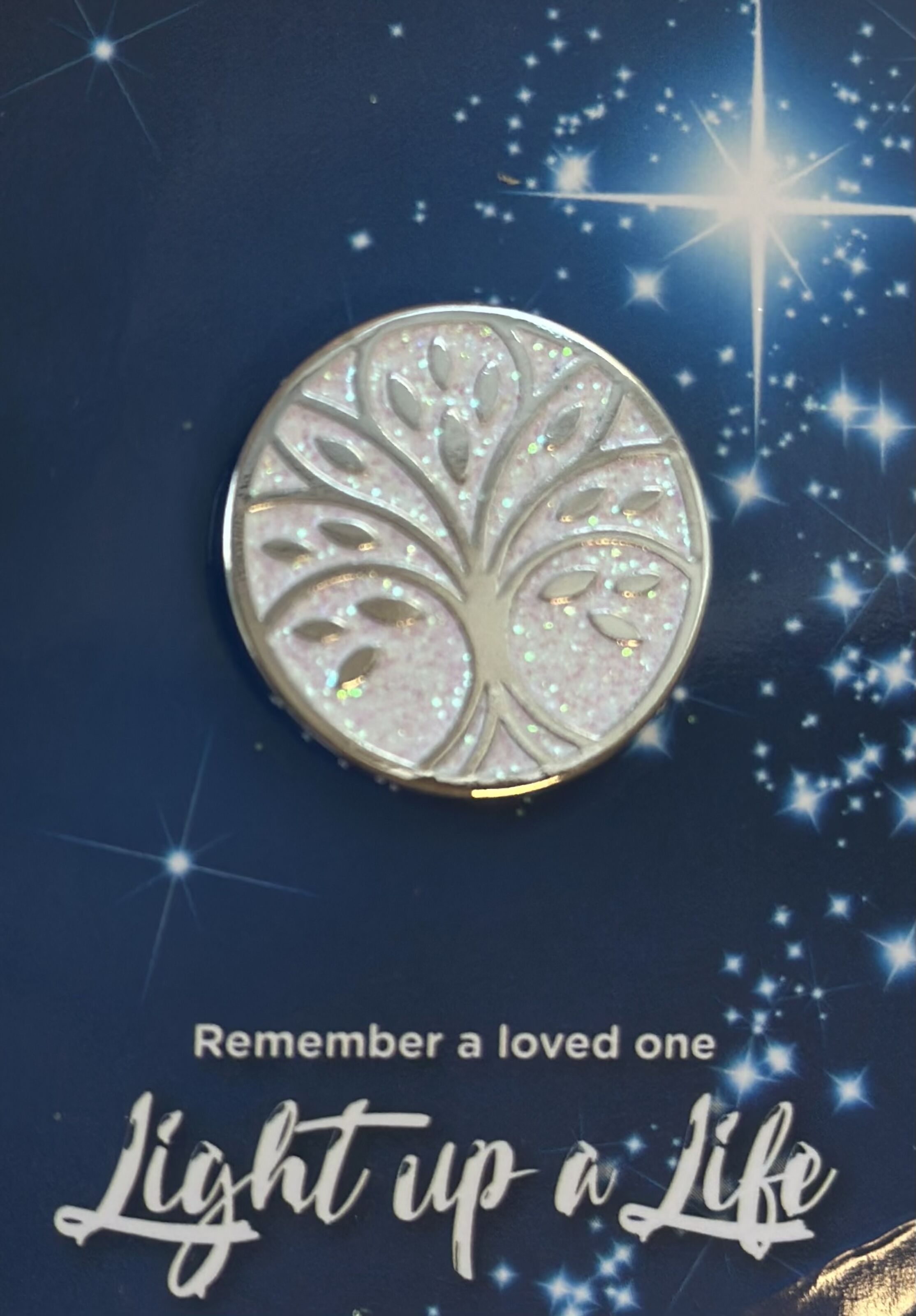 Memory Tree lapel badge