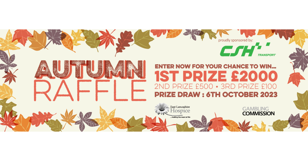 Autumn Raffle Success: East Lancashire Hospice raises over £13,000 wit